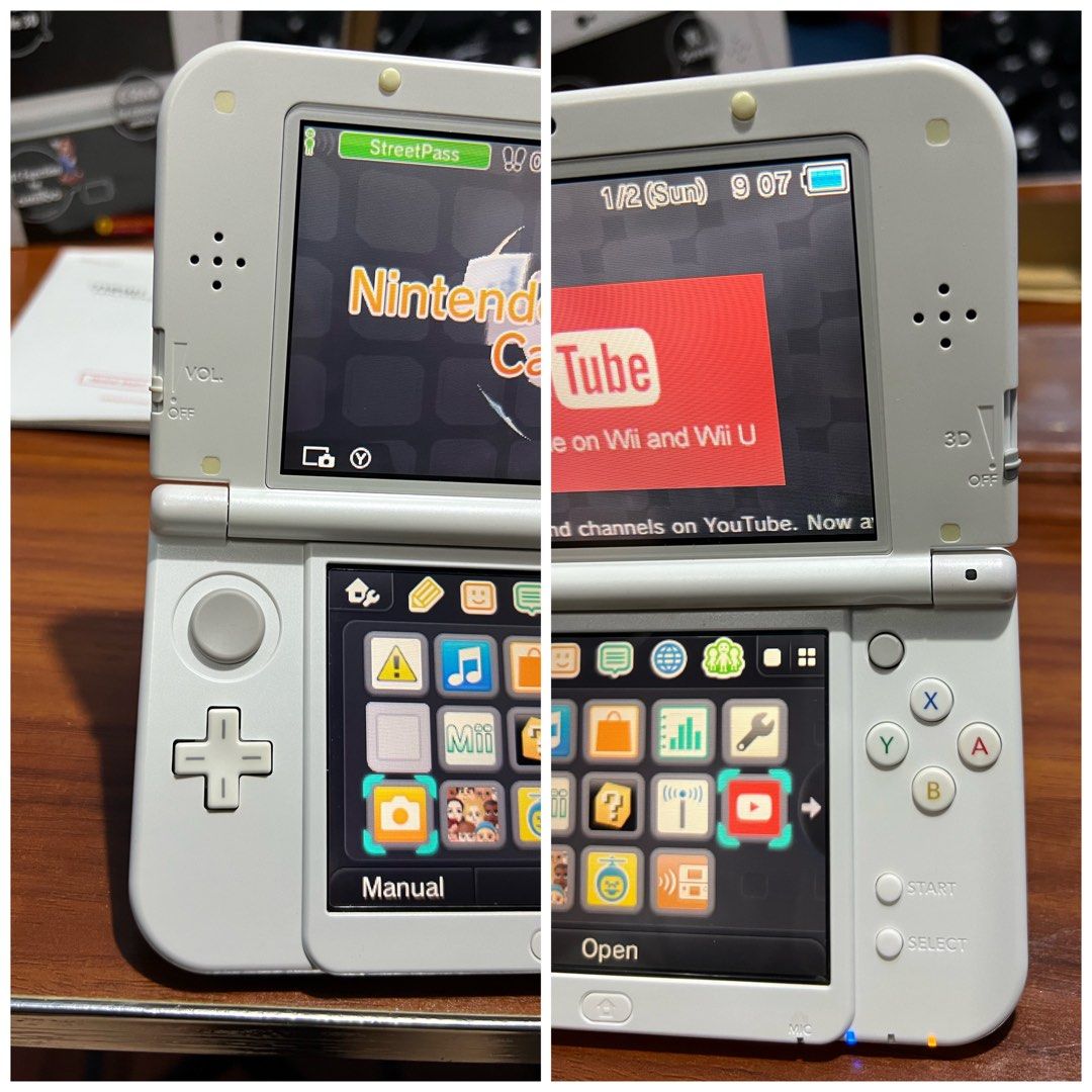 New Nintendo 3DS XL Pearl White (Complete in Box & Non Cfw), Video ...