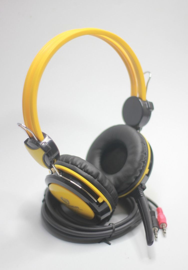 NEXION F-13 PLUS YELLOW GAMING HEADSET, HEAVY DUTY with AUDIO and ...