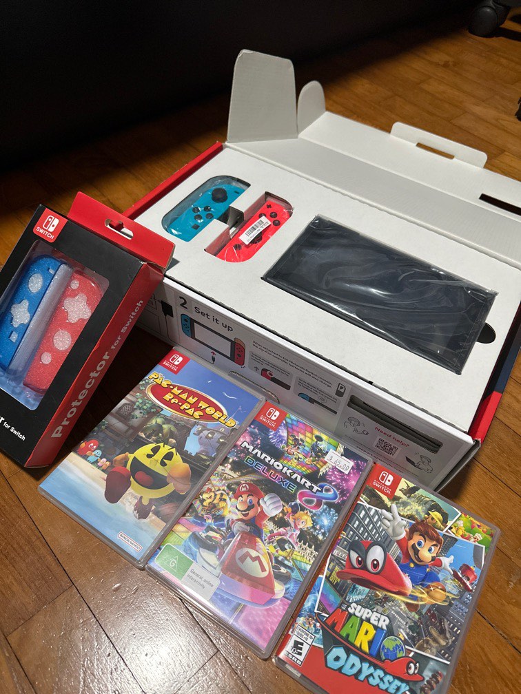 Nintendo Switch Neon Blue Neon Red Video Gaming Video Game Consoles