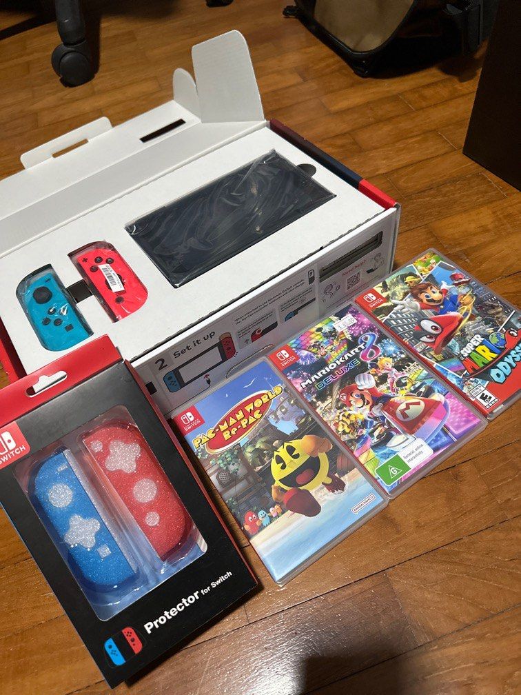 Nintendo Switch Neon Blue Neon Red Video Gaming Video Game Consoles