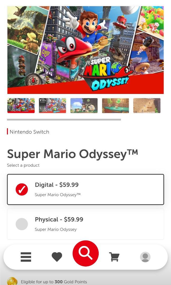 Nintendo Switch Tablet + Super Mario Odyssey Digital, Video Gaming ...