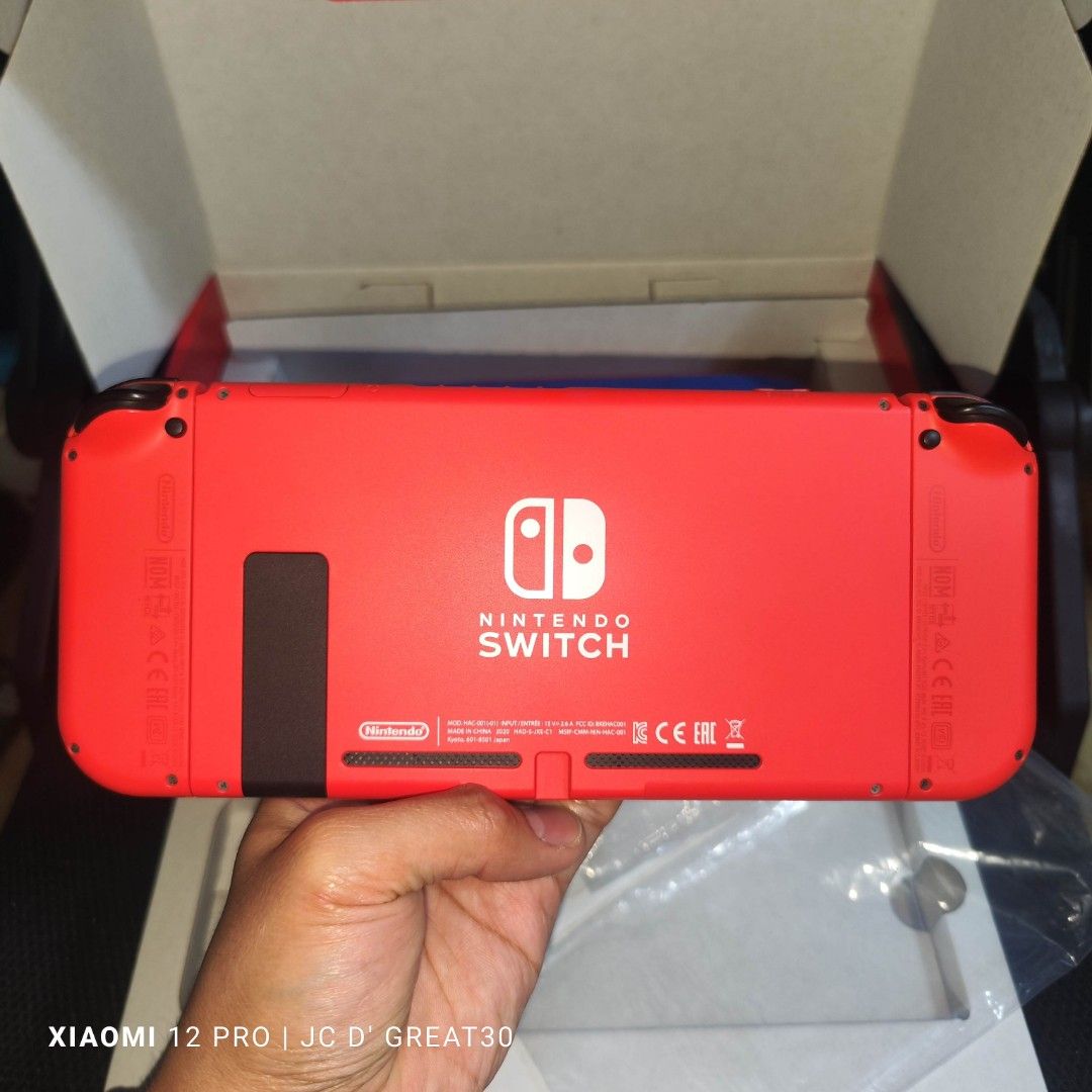 Nintendo switch v2 mario edition complete brandnew condition, Video ...