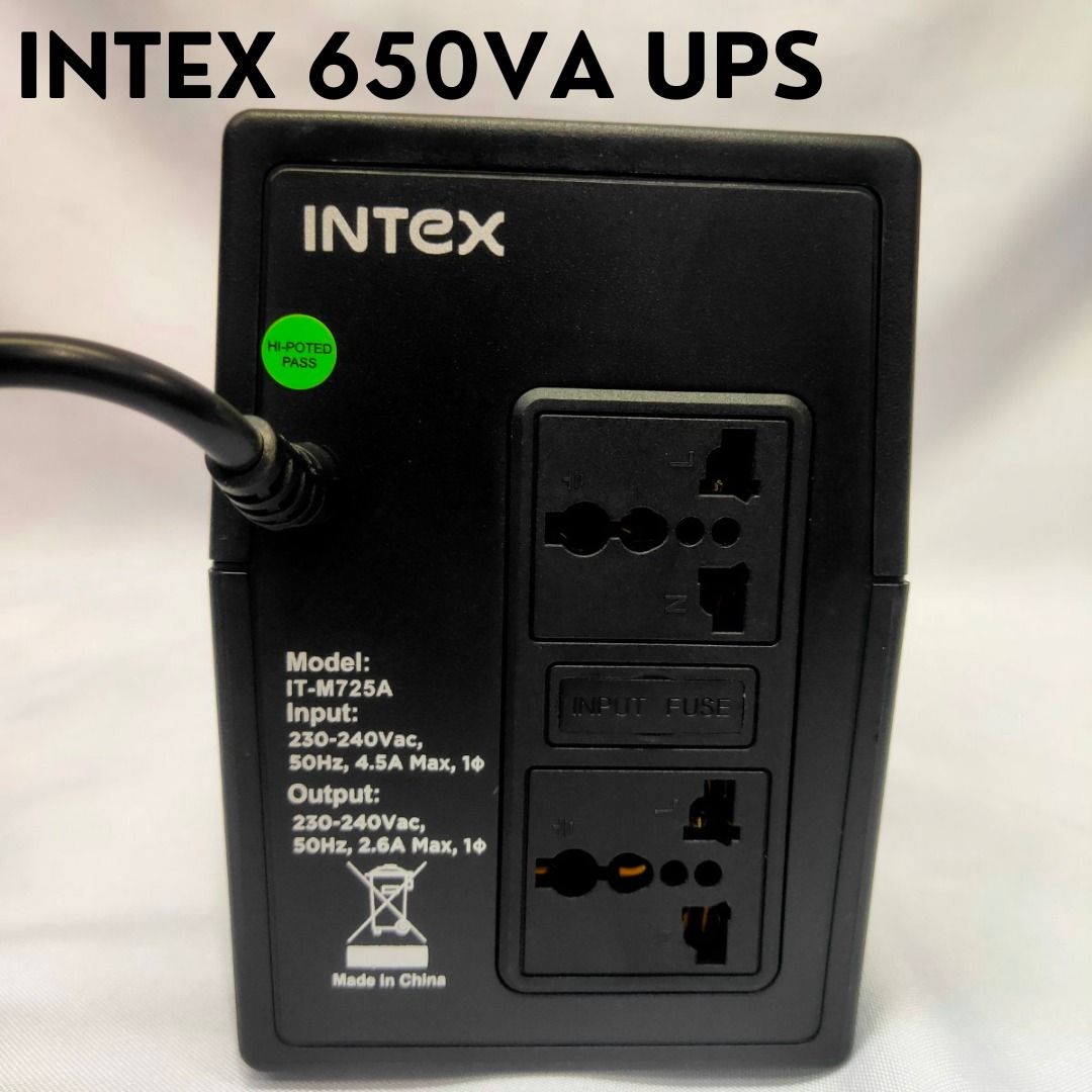 Intex 650VA IT-725A Uninterruptible Power Supply, Computers & Tech ...