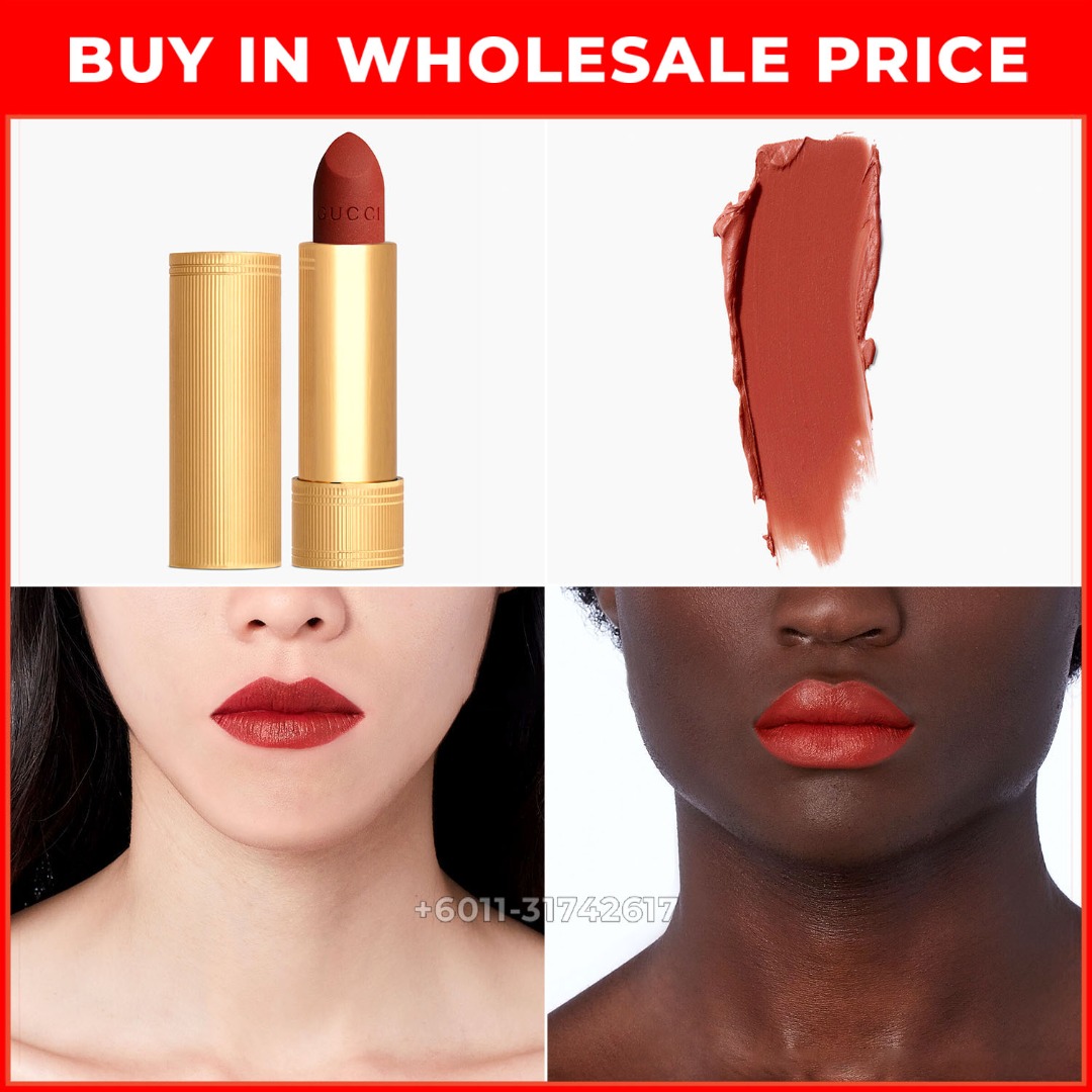 [ORIGINAL] GUCCI ROUGE A LEVRES MATTE LIPSTICK (505 Janet Rush), Beauty ...