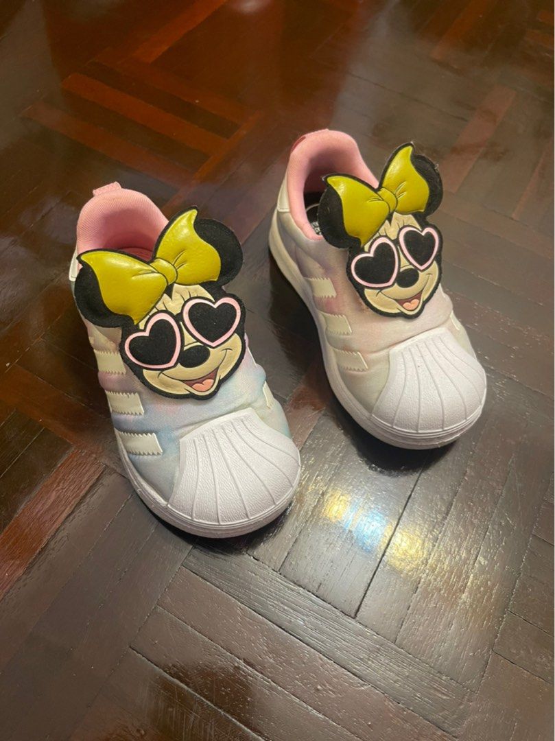 Original Minnie Mouse Adidas Shoe, Babies & Kids, Babies & Kids Fashion ...