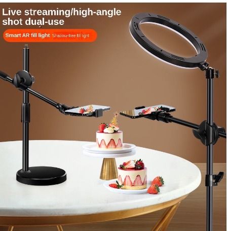 overhead ring light with extension photo shot stand with big mobile ...