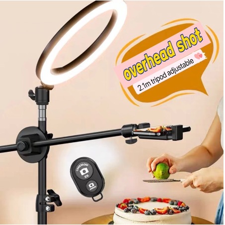 overhead ring light with extension photo shot stand with big mobile ...