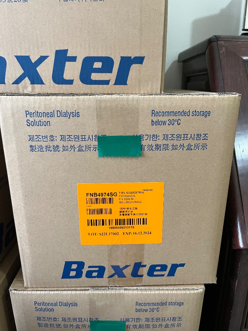 Peritoneal Dialysis Solution 7.5%, Health & Nutrition, Medical Supplies ...
