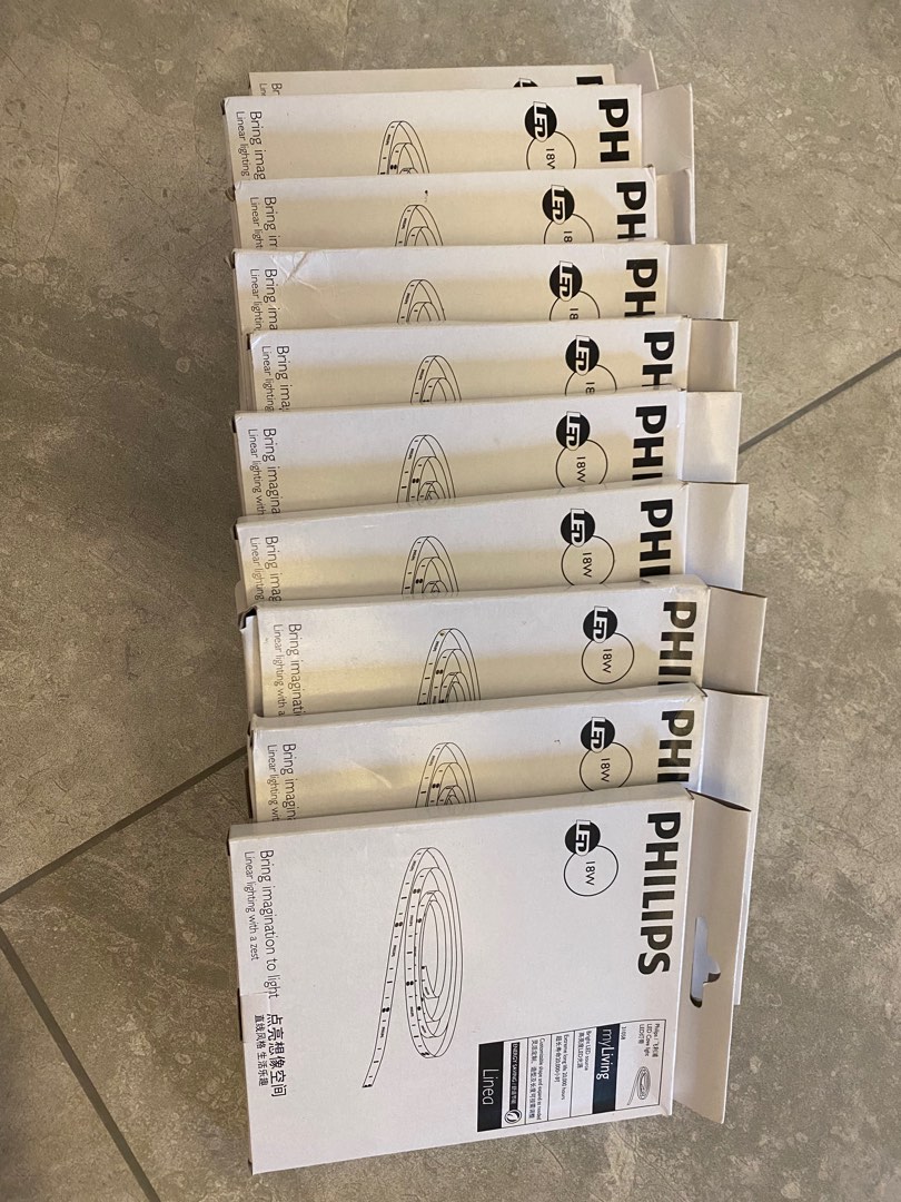 Philips LED Strip - Linea, Furniture & Home Living, Lighting & Fans ...