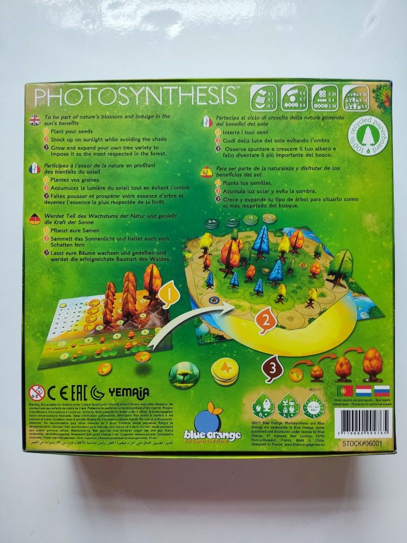 Photosynthesis board game blue orange games, Hobbies & Toys, Toys ...