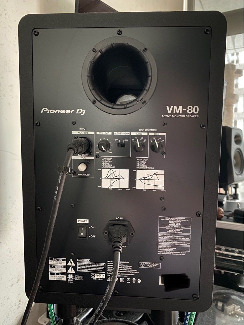 Pioneer VM -80 studio monitors (pair), Audio, Soundbars, Speakers & Amplifiers on Carousell