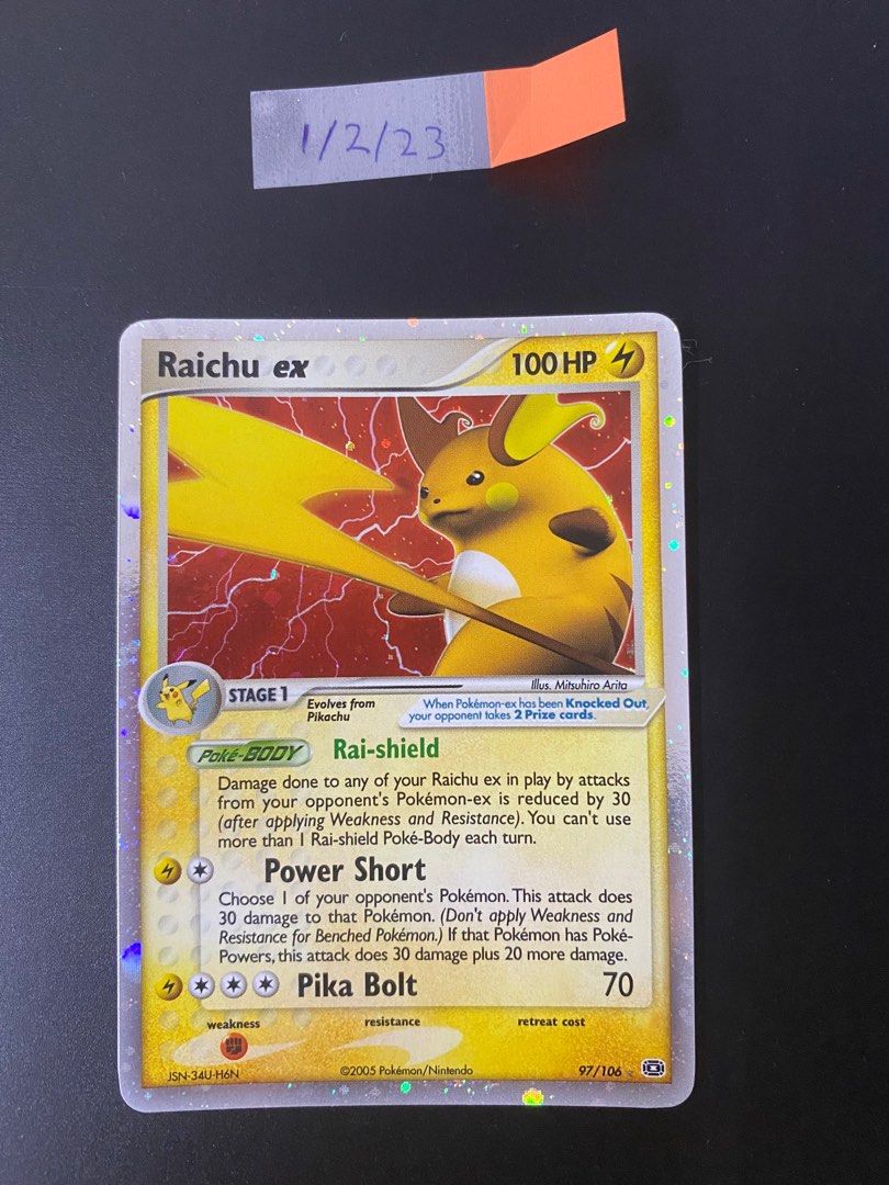 Pokemon cards flareon ex eevolution eeeve evolution Raichu ex emerald ...
