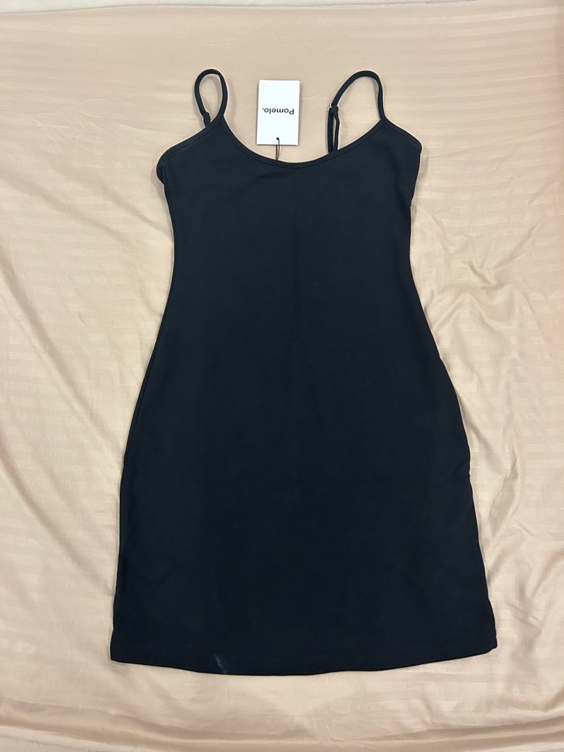 POMELO Black Mini Dress, Women's Fashion, Dresses & Sets, Dresses on ...