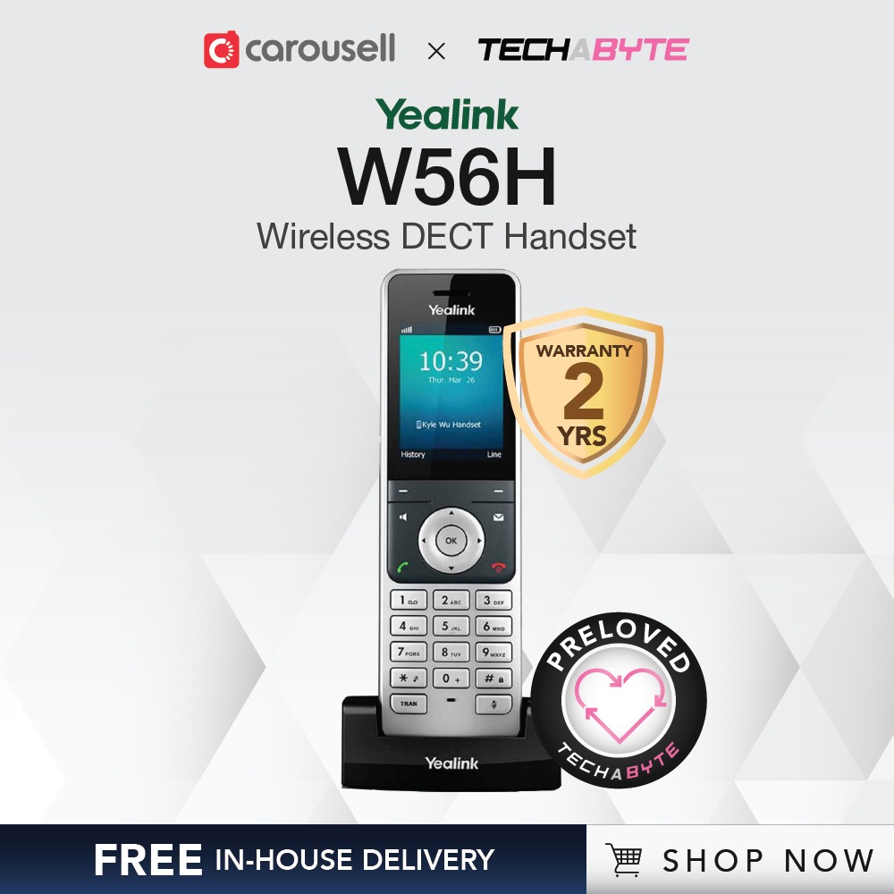 [Pre-Loved] Yealink W56H DECT Handset, Audio, Other Audio Equipment on ...