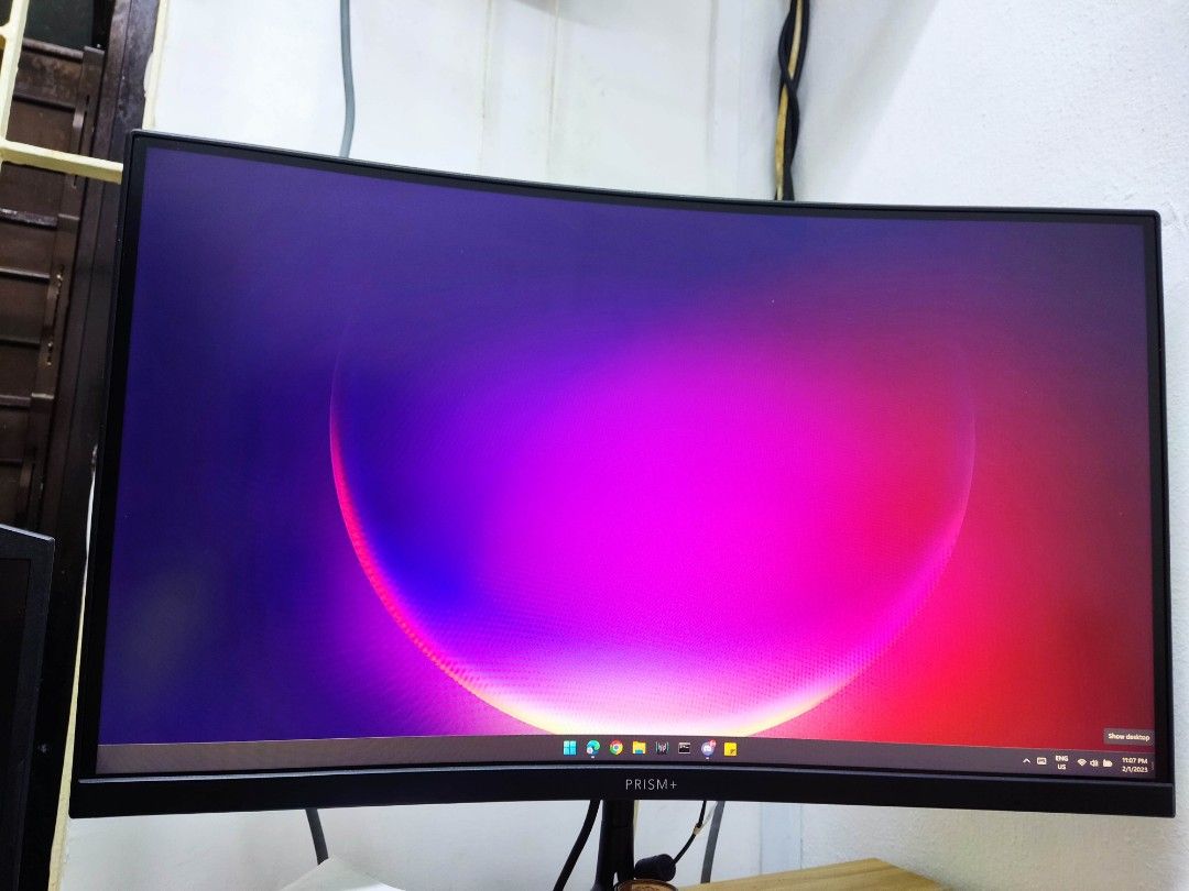Prism+ x240 165hz 1ms 1200r curved monitor, Computers & Tech, Parts ...
