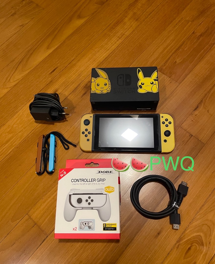 ⚡️RARE Nintendo Switch Pokemon Edition Pokémon Console Full Set, Video ...