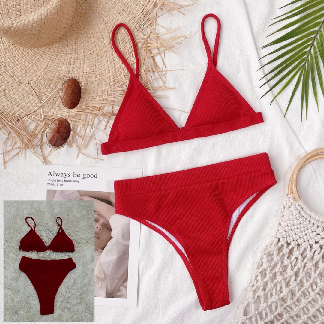 Red Bikini Medium Size, Women's Fashion, Swimwear, Bikinis & Swimsuits ...