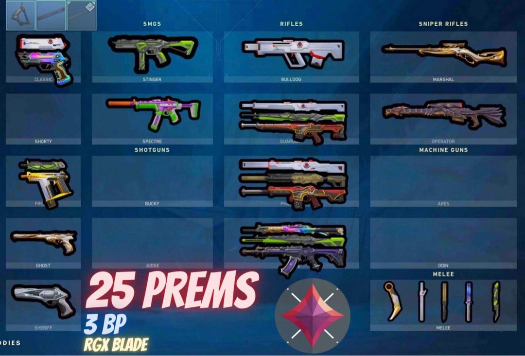 Rgx blade + Spectrum bundle 25 PREMIUMS CHEAP VALORANT ACCOUNT, Video ...