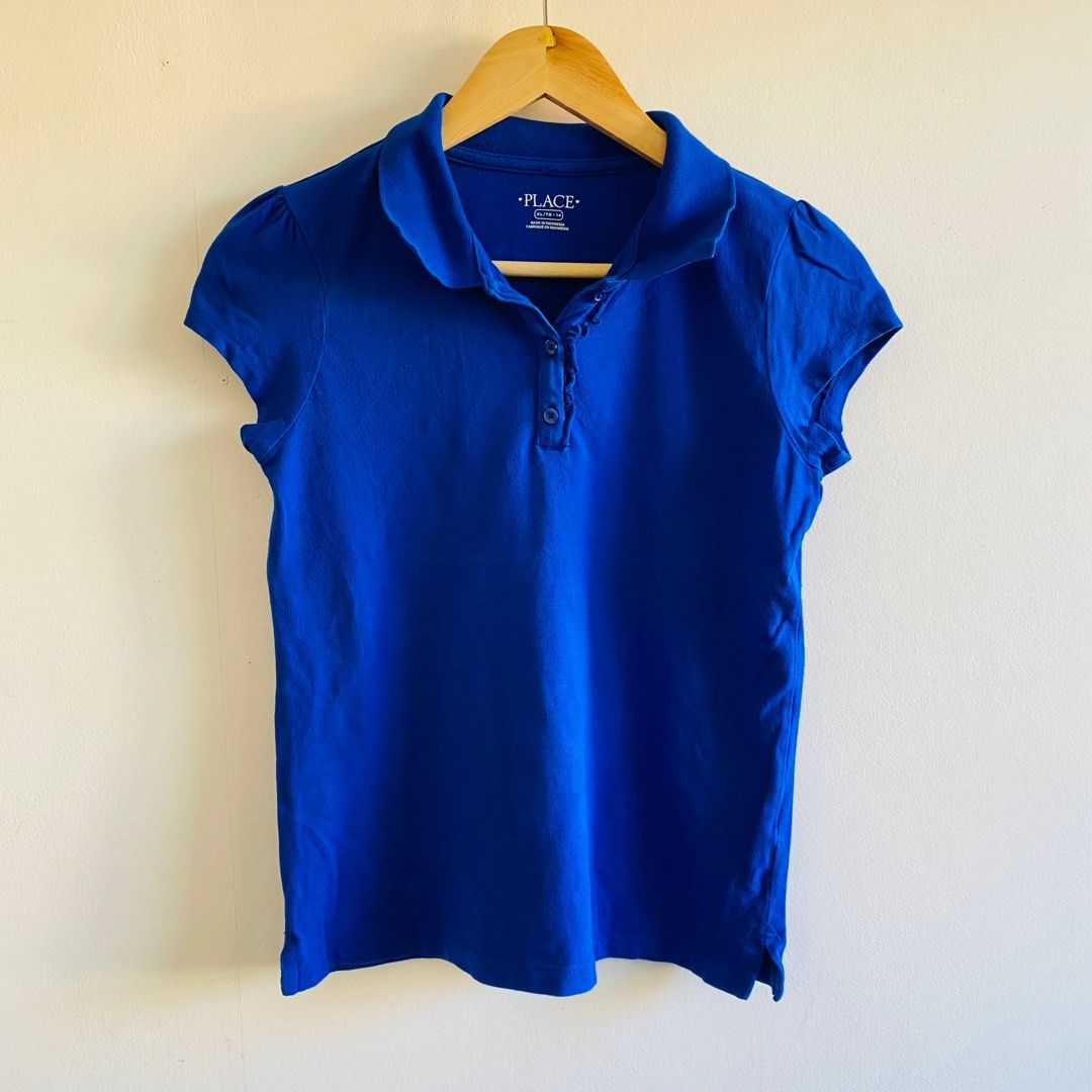 Royal Blue Fitted Top, Women's Fashion, Tops, Blouses on Carousell