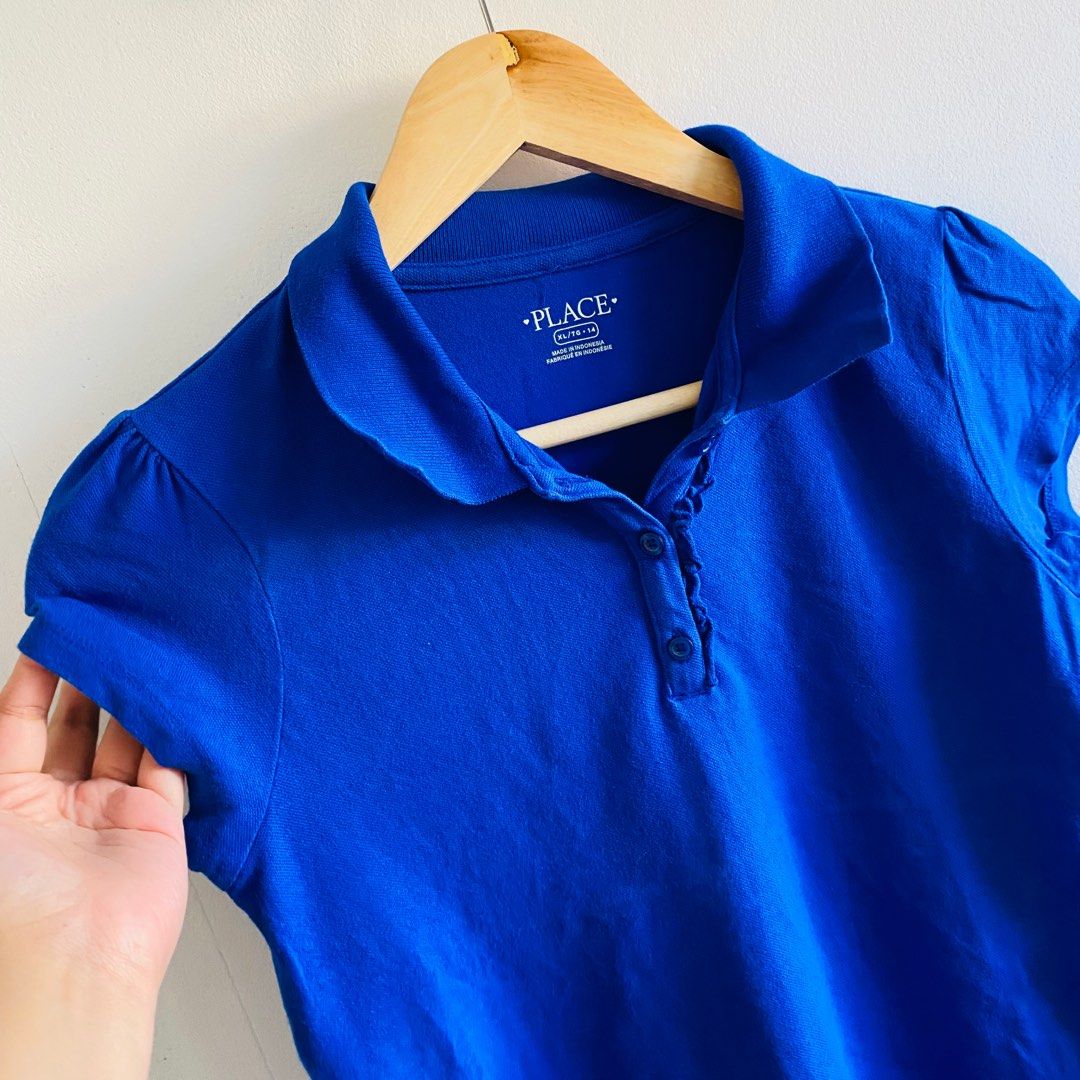 Royal Blue Fitted Top, Women's Fashion, Tops, Blouses on Carousell