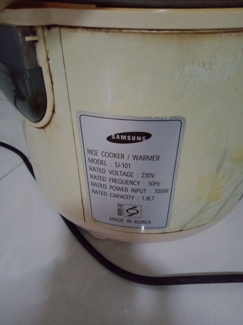 Samsung rice cooker, TV & Home Appliances, Kitchen Appliances, Cookers ...
