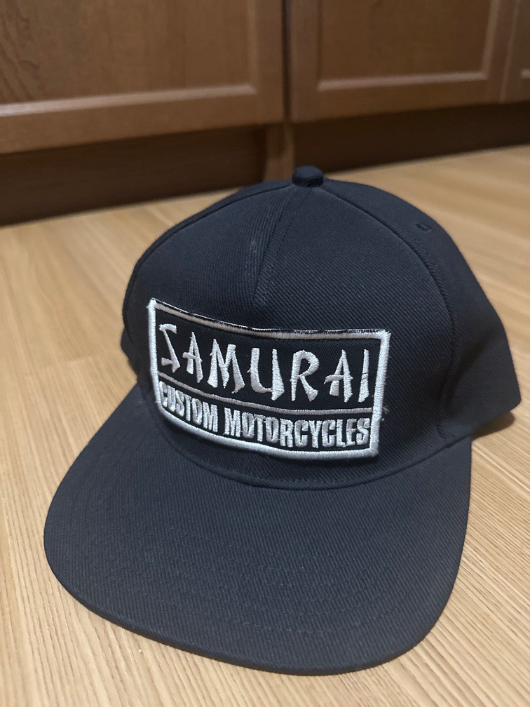 Samurai custom motorcycle cap, Men's Fashion, Watches & Accessories ...