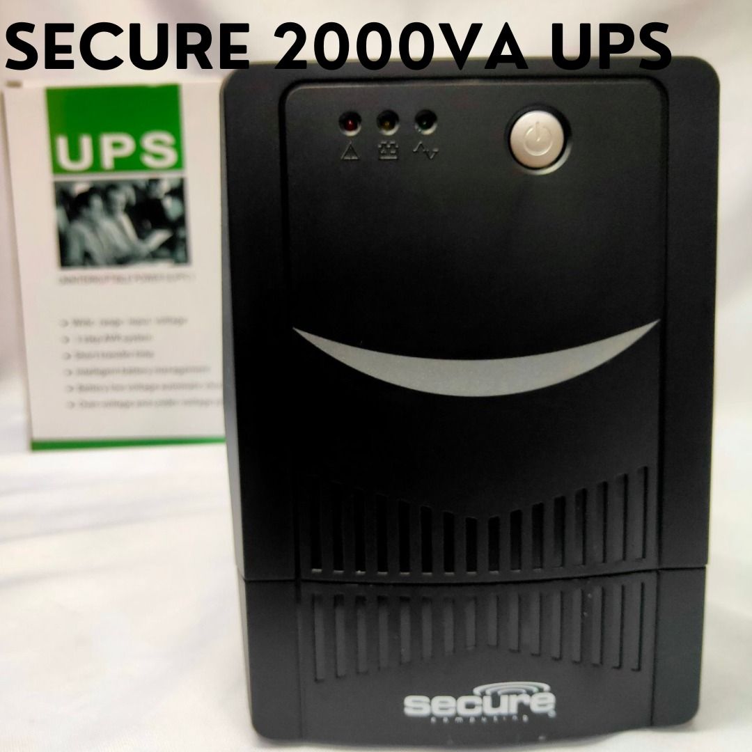 Secure UPS-2000VA Uninterruptible Power Supply, Computers & Tech, Parts ... Secure UPS-2000VA Uninterruptible Power Supply, Computers & Tech, Parts ...
