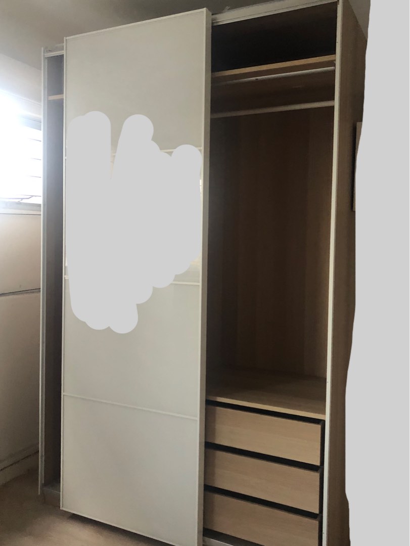 Sliding Wardrobe IKEA soft touch, Furniture & Home Living, Furniture ...