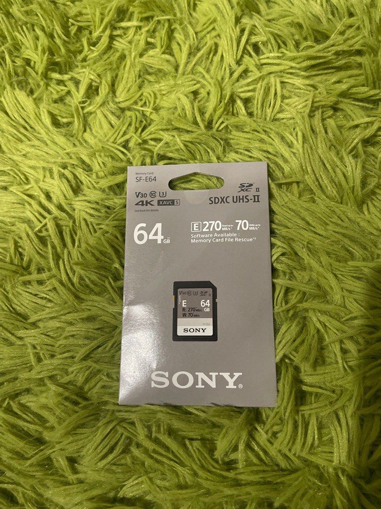 SONY 64gb SD Card, Photography, Photography Accessories, Other ...