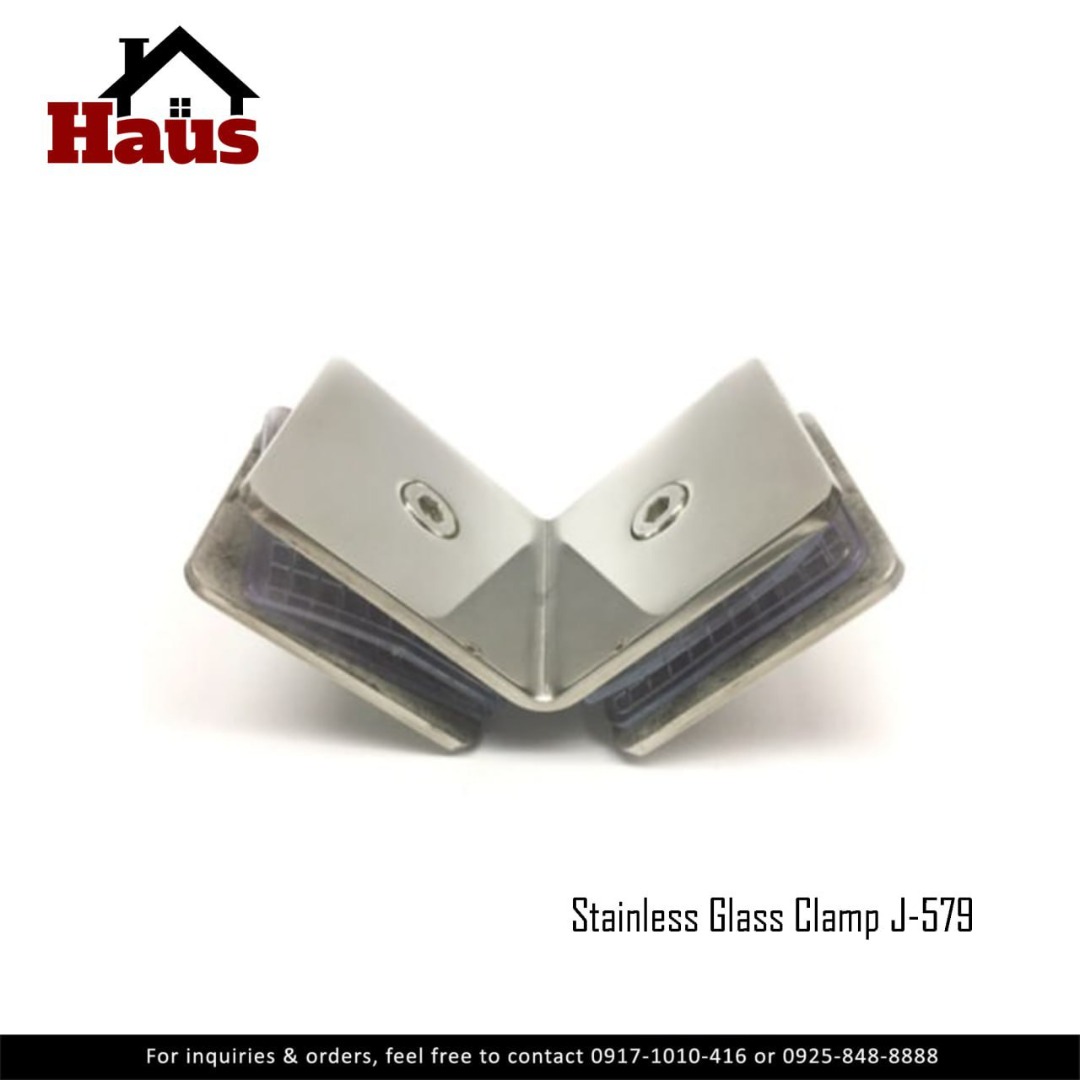 Stainless Glass Glass Shelf Support Bracket / Glass Clamp J-579 ...