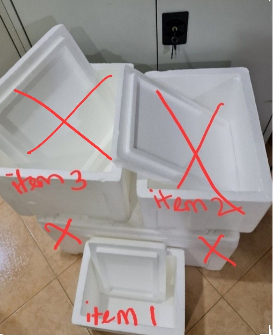Styrofoam boxes / Foam Boxes, Furniture & Home Living, Home Improvement ...