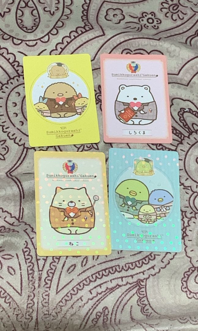 sumikko gurashi holo cards gummy, Hobbies & Toys, Memorabilia ...