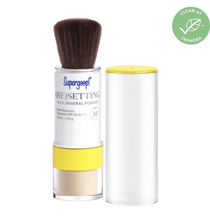 Supergoop (Re)setting 100% Mineral Powder Broad Spectrum Sunscreen ...