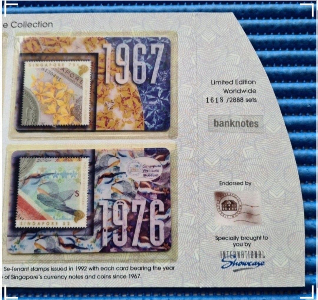The History of Singapore Currency in A Stamp-Mounted Stamp Phonecards ...