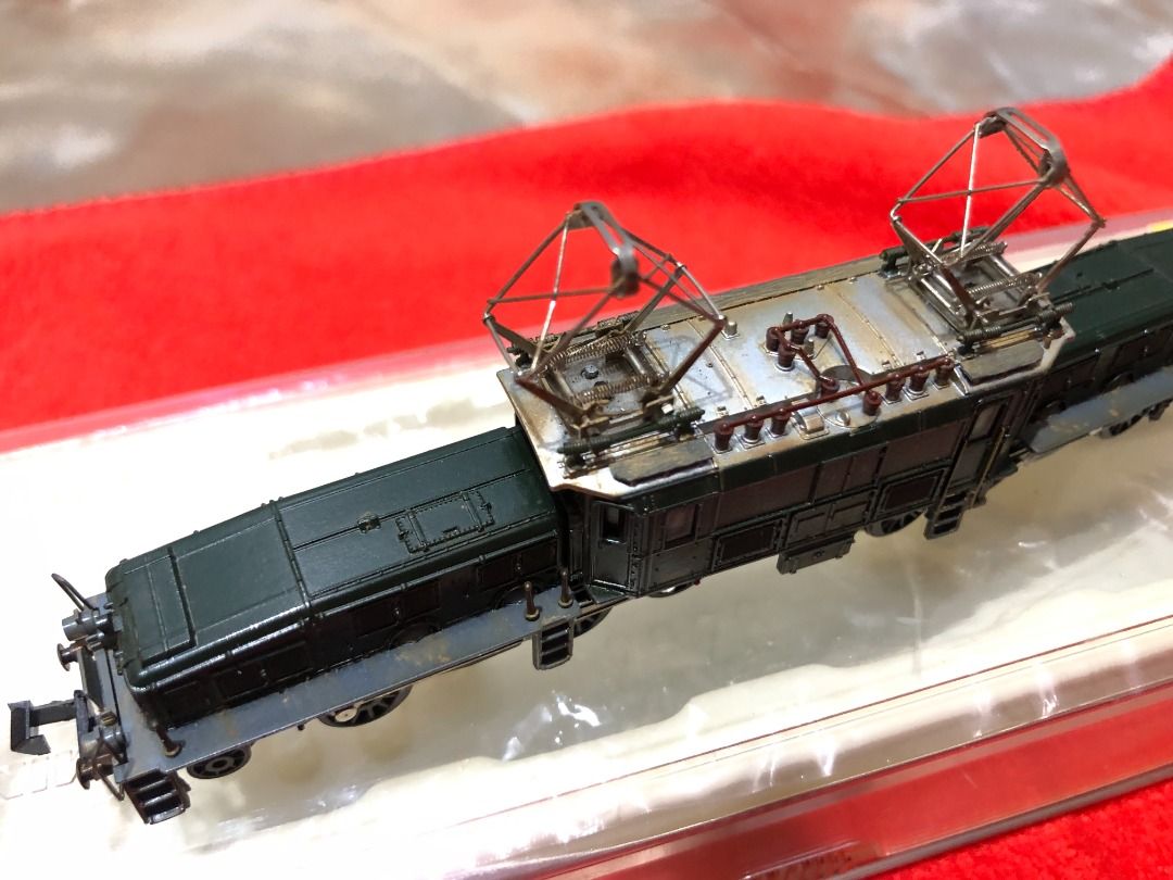 Minitrix trix 12672 N scale crocodile locomotive green with weathering ...