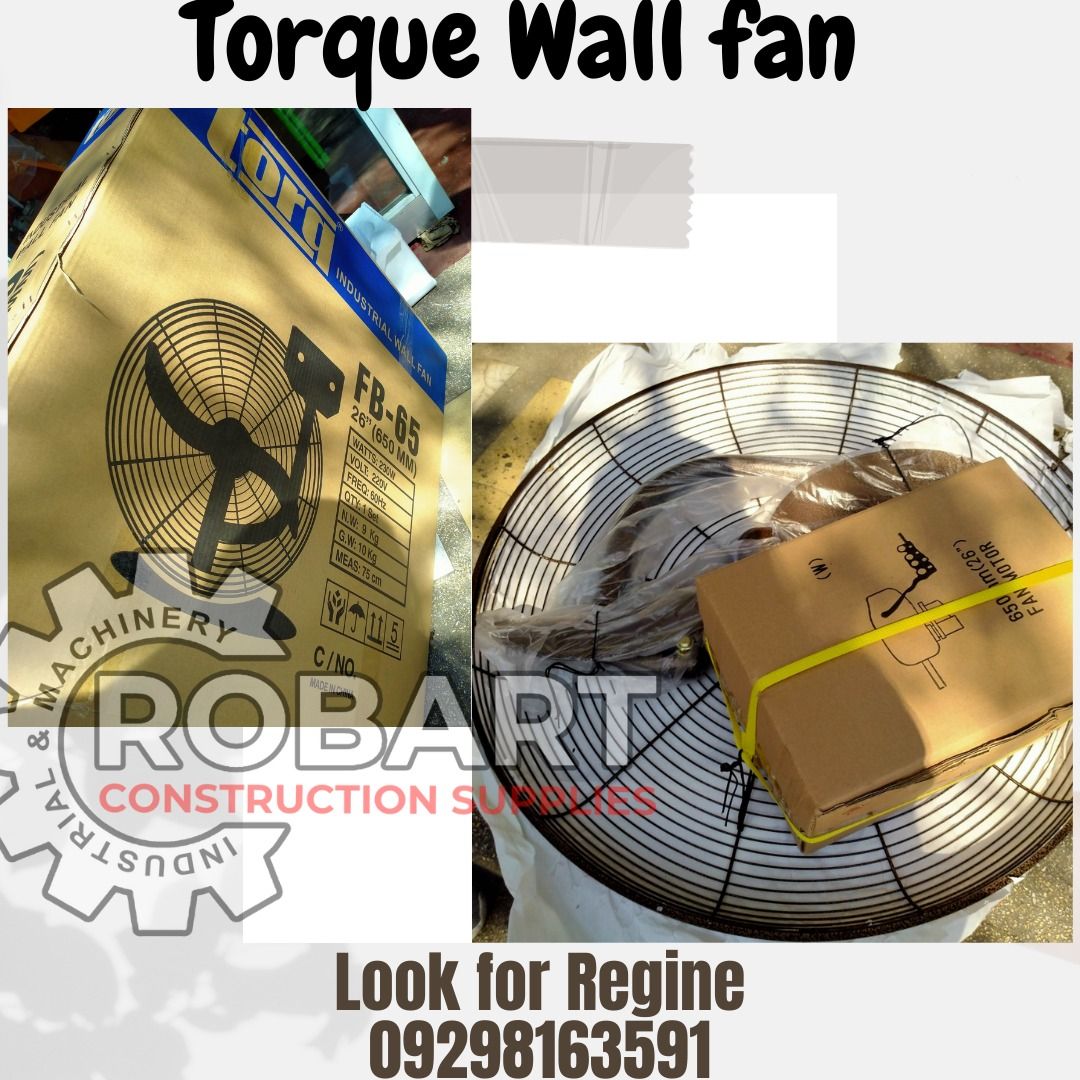 Torque wall fan, Commercial & Industrial, Construction Tools ...