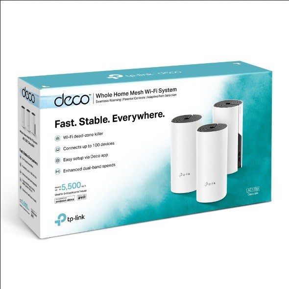 TP link AC1200 Deco M4R Whole home mesh wifi system, Computers & Tech ...