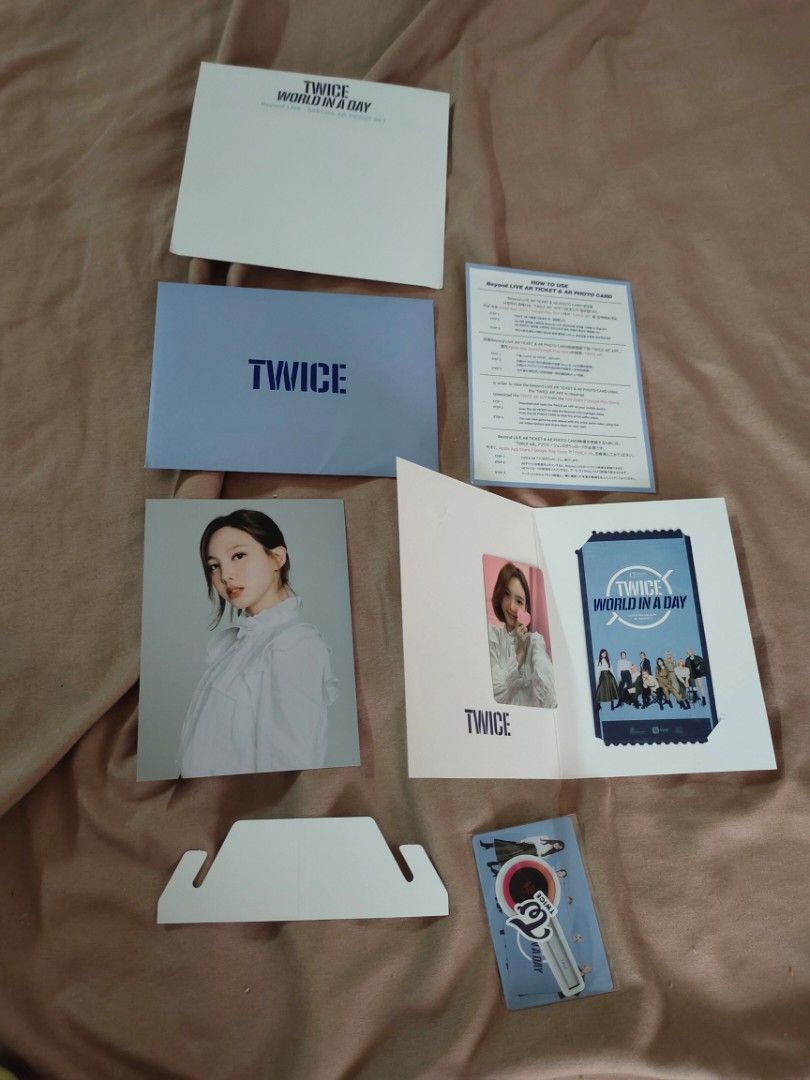 Twice 2020 World in a day-special AR ticket set, Hobbies & Toys, Collectibles & Memorabilia, K ...