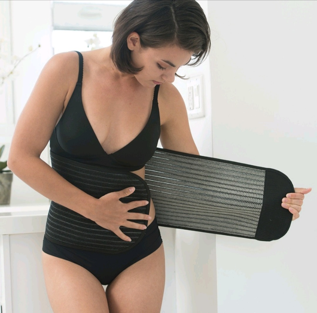 UpSpring SHRINKXBELLY Postpartum Belly Wrap with Bamboo Charcoal Fiber on Carousell