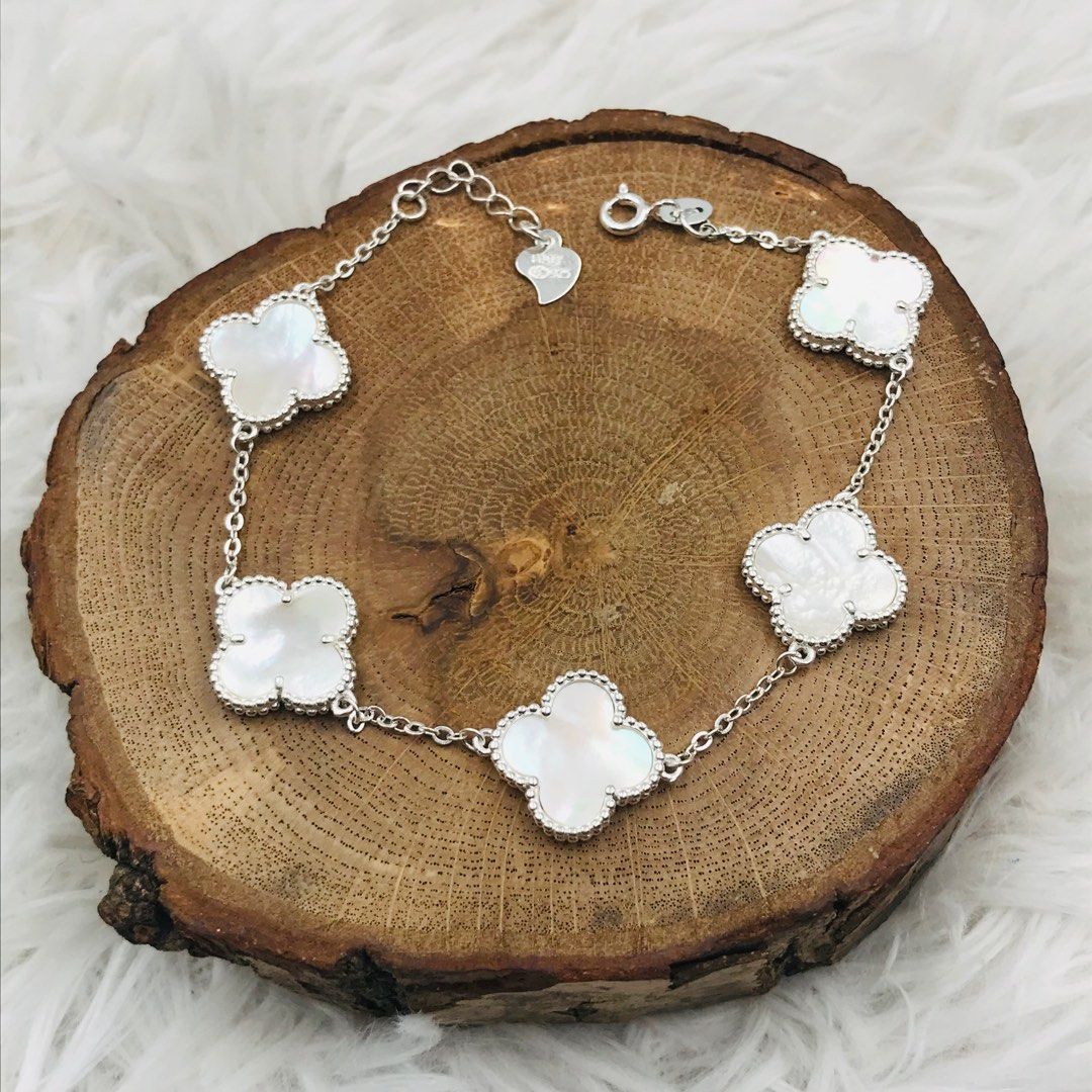 VCA Mother of Pearl 925 Set, Women's Fashion, Jewelry & Organizers ...