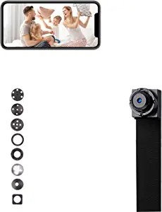 WiFi Pinhole Spy Camera, Full HD 1080P Hidden Camera Wireless Portable ...