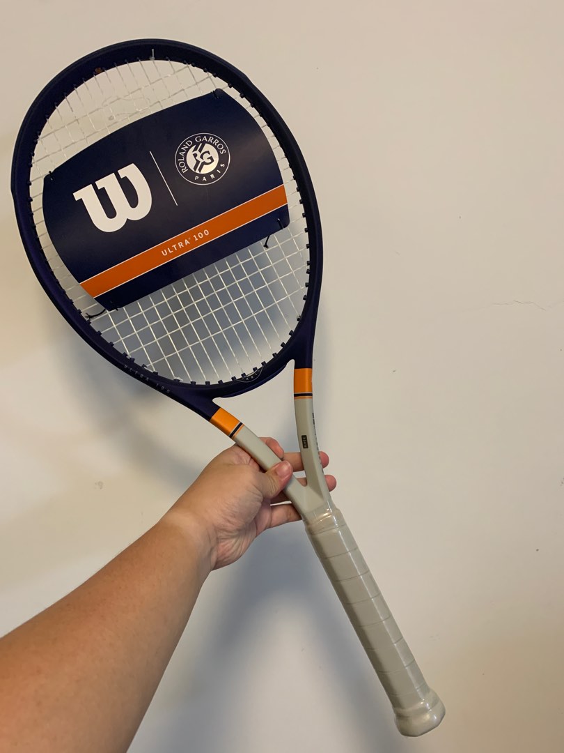 Wilson Ultra 100 Roland Garros Tennis Racquet, Sports Equipment, Sports ...