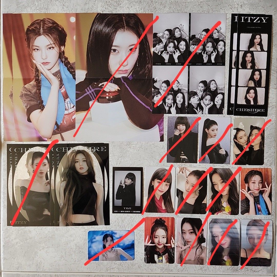 [WTT] ITZY Cheshire PC / poster / postcard / photo strip / transparent ...