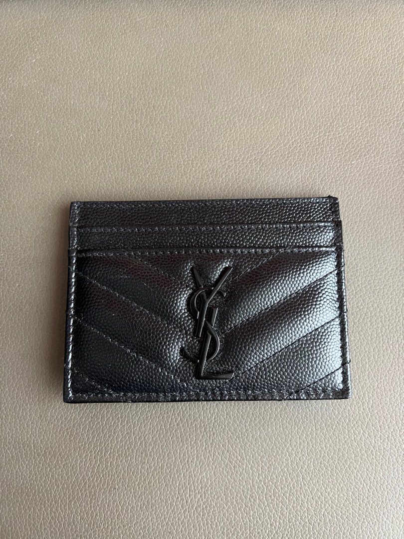 YSL Card Holder, Luxury, Bags & Wallets on Carousell
