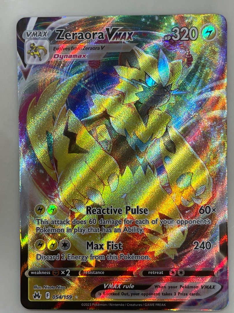 Zeraora Vmax 054/159, Hobbies & Toys, Collectibles & Memorabilia ...
