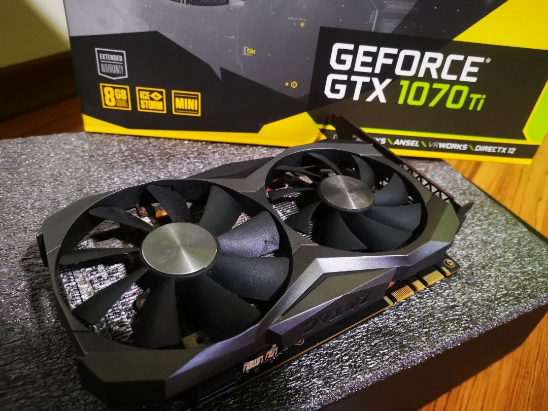 ZOTAC GTX 1070Ti Mini GPU, Computers & Tech, Parts & Accessories ...