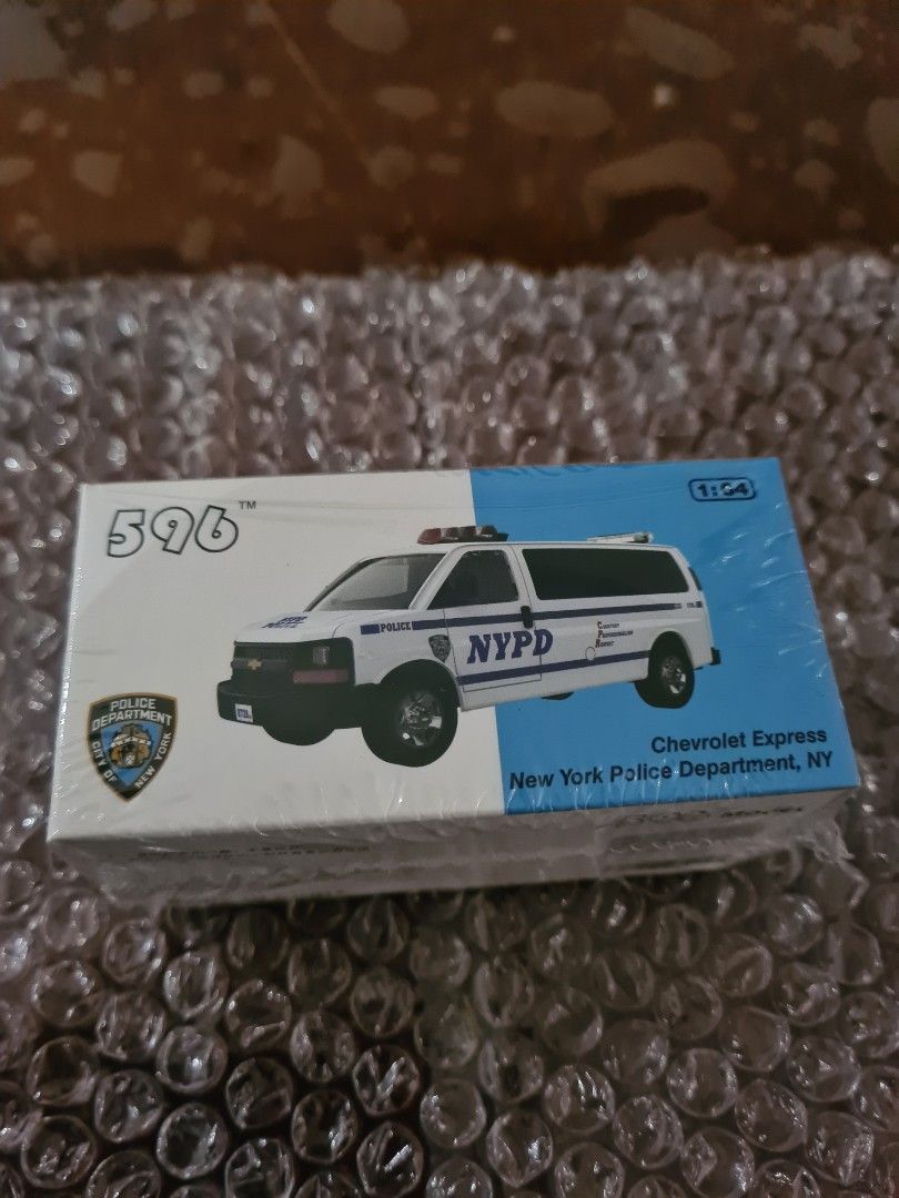 1/64 596 NYPD Chevrolet Express, Hobbies & Toys, Toys & Games on Carousell