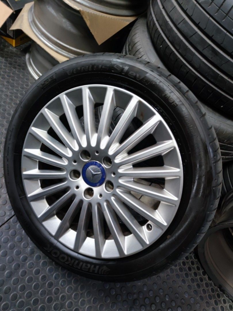 17 inch Original Mercedes Rim with Hankook Sport 225 50 17 Ventus S1 ...