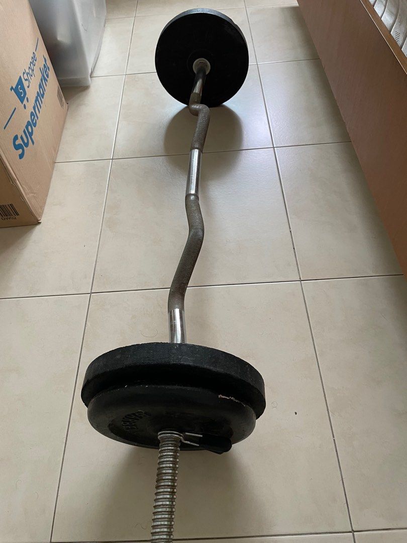 20 Kg weight plus rod, Sports Equipment, Exercise & Fitness, Weights ...