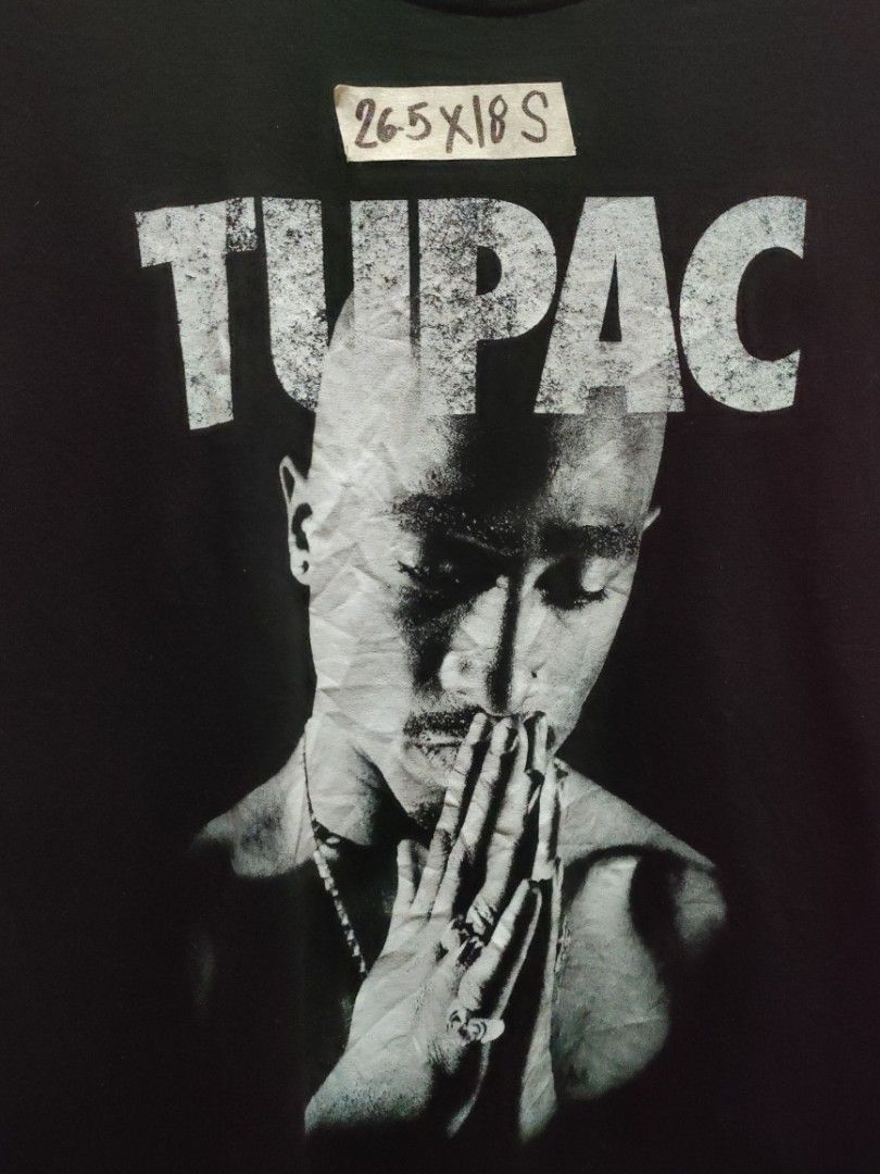 2Pac Tupac praying hand Rap Tee, Men's Fashion, Tops & Sets, Tshirts ...
